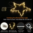 SAINSPEED 5 Pack Christmas Decoration Window Star Light, Hanging Star ...
