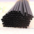 MEIBUTYUP 200 Pack Black Plastic Drinking Straws for Hot and Cold ...