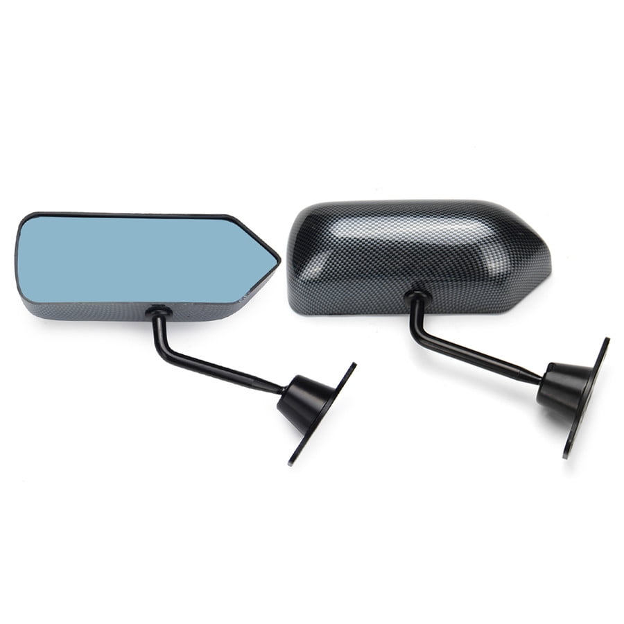 2 Pcs Manual Adjustable F1 Style Carbon Fiber Color Car SUV Side ...