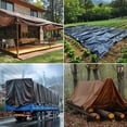 20Mil 360GSM Reversible Brown & Black Tarp, Heavy Duty Dual-Sided ...