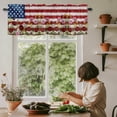 American Flag Valances for Windows Farmhouse Kitchen Curtains Valances ...