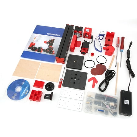4 In 1 Mini Lathe Machine Kit, Great Processing Mini Motorized Lathe ...