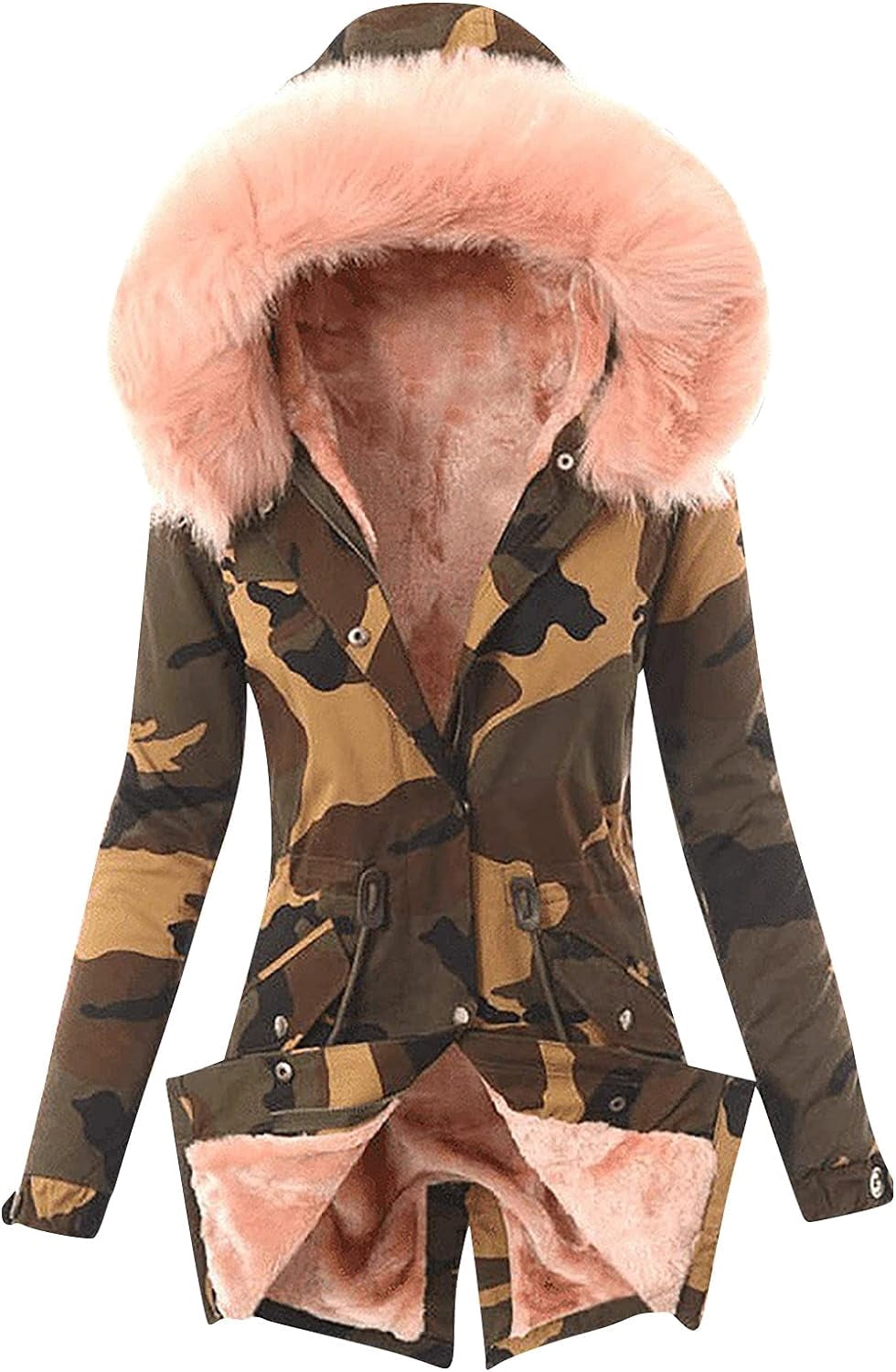 Túnica Puffer Jacket Lady Winter Beach Bonita Manga Larga Slim Fit ...