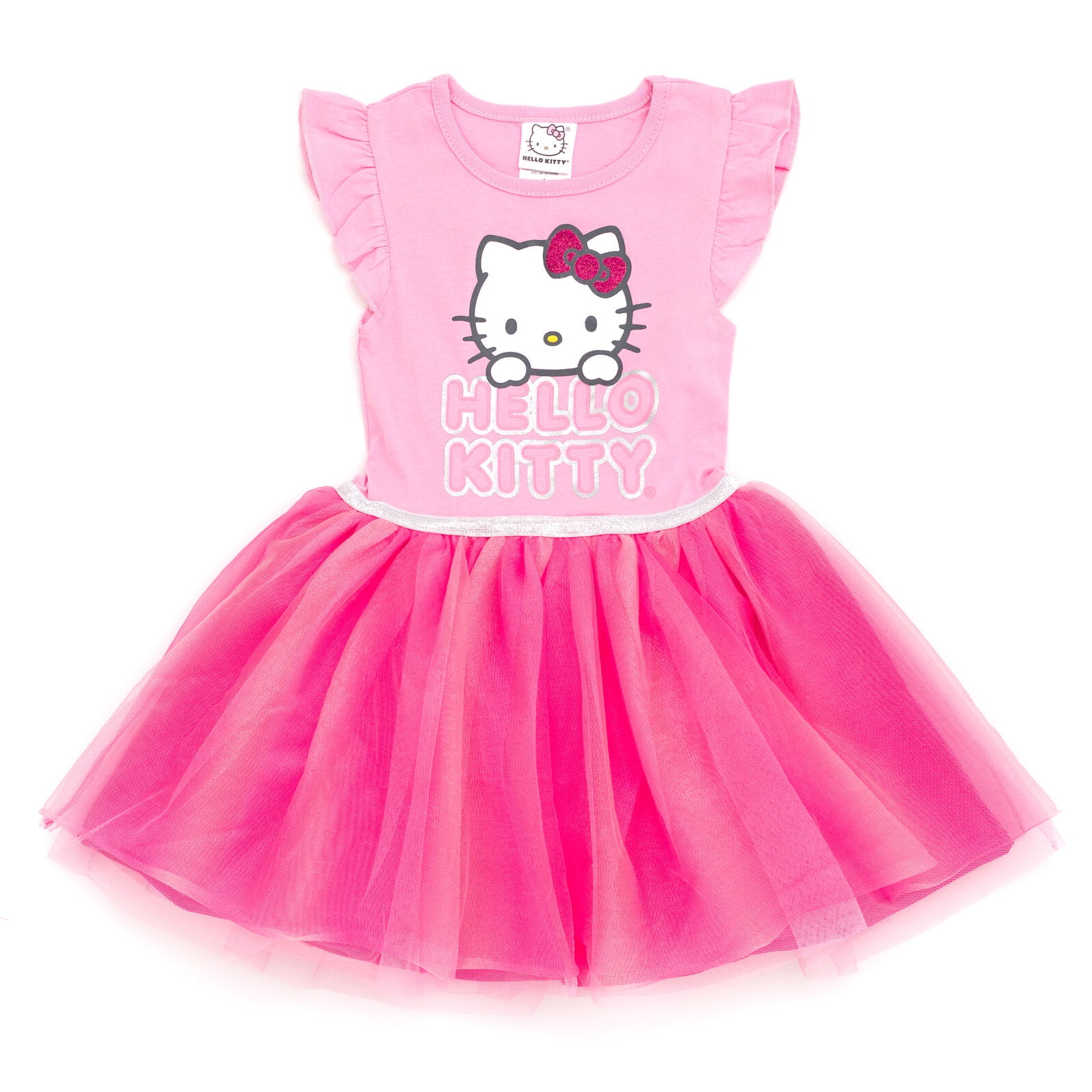 Hello Kitty Little Girls Tulle Dress Little Kid to Big Kid - Walmart.com