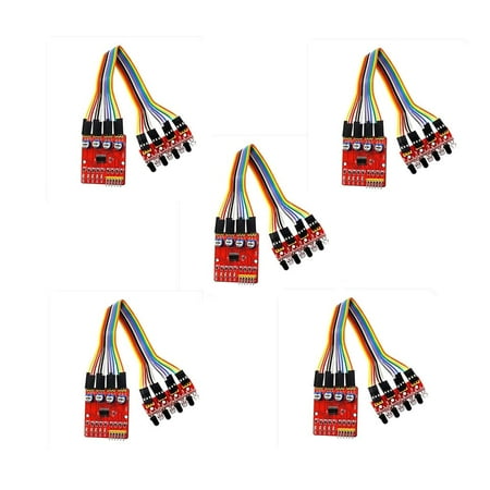 5 Pieces 4-way Infrared Tracking Sensor Module Smart Car Obstacle ...