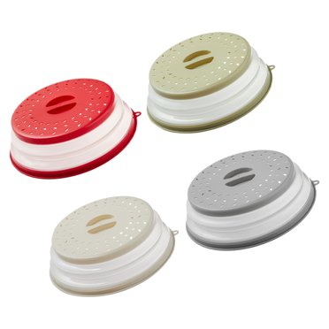 Youngever 2 Pack 12 Inch Plastic Microwave Splatter Covers, Reusable ...