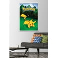 Pokemon - Pikachu Catch Wall Poster with Wooden Magnetic Frame, 22.375 ...