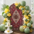 Bohemia Abstract Arch Backdrop Cover 4 FT Vintage Red Black Retro ...
