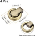 Ball Stud Rivet, Rivet Stud Screw Ball Post Head Buttons with D Ring ...