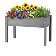 48x24x30 inch Raised Garden Bed with Legs, Elevated Wooden Planter Box ...