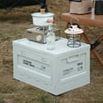 Folding Storage Bins with Lid, Retro Outdoor Storage Box, Camping Box ...
