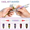 12-Piece Nail Art Brush Set With Vibrants Colors Easys To Apply For ...