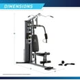 Marcy 150 lb. Stack Weight Home Gym MWM-4965SC Full Tricep Lat Butterfly Curl Gym - Walmart.com
