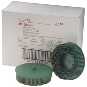 3M 1406 3 in. 50 Grade Green Corps Roloc Disc (25-Pack) - Walmart.com