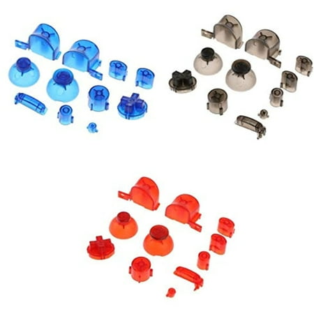 3 Set Replacement ABXYZ Buttons + Thumbsticks Chrome D-pad Mod for ...