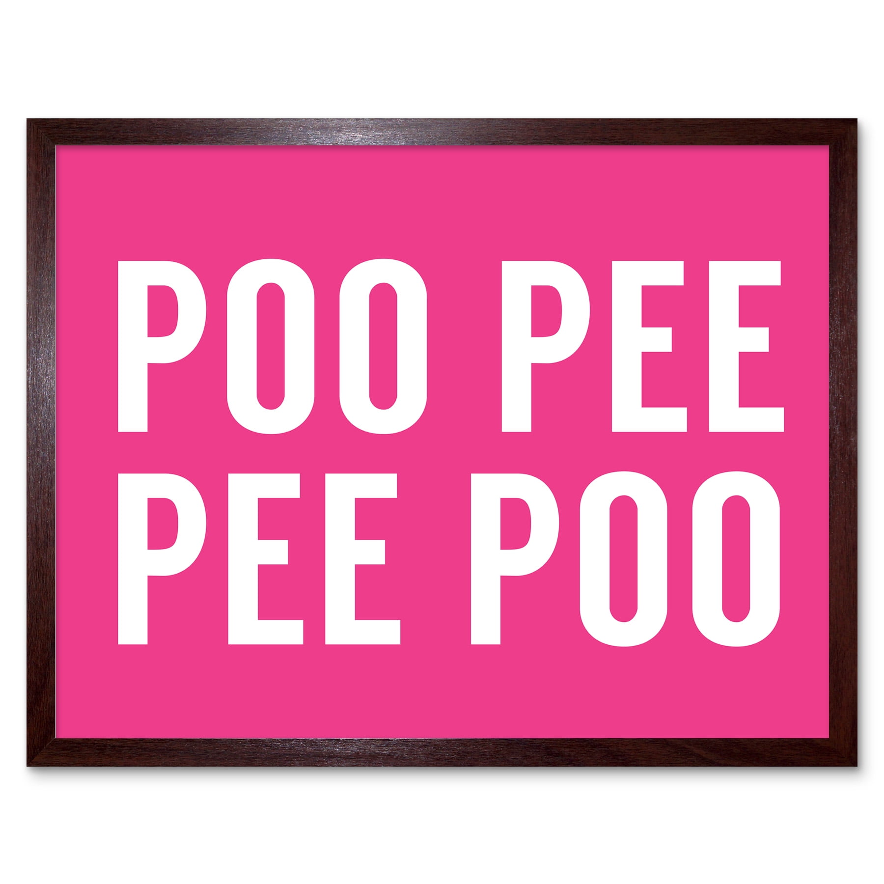 Funny Toilet Wall Art Poo Poo Pee Pee Bathroom Sign Decor Art Print ...