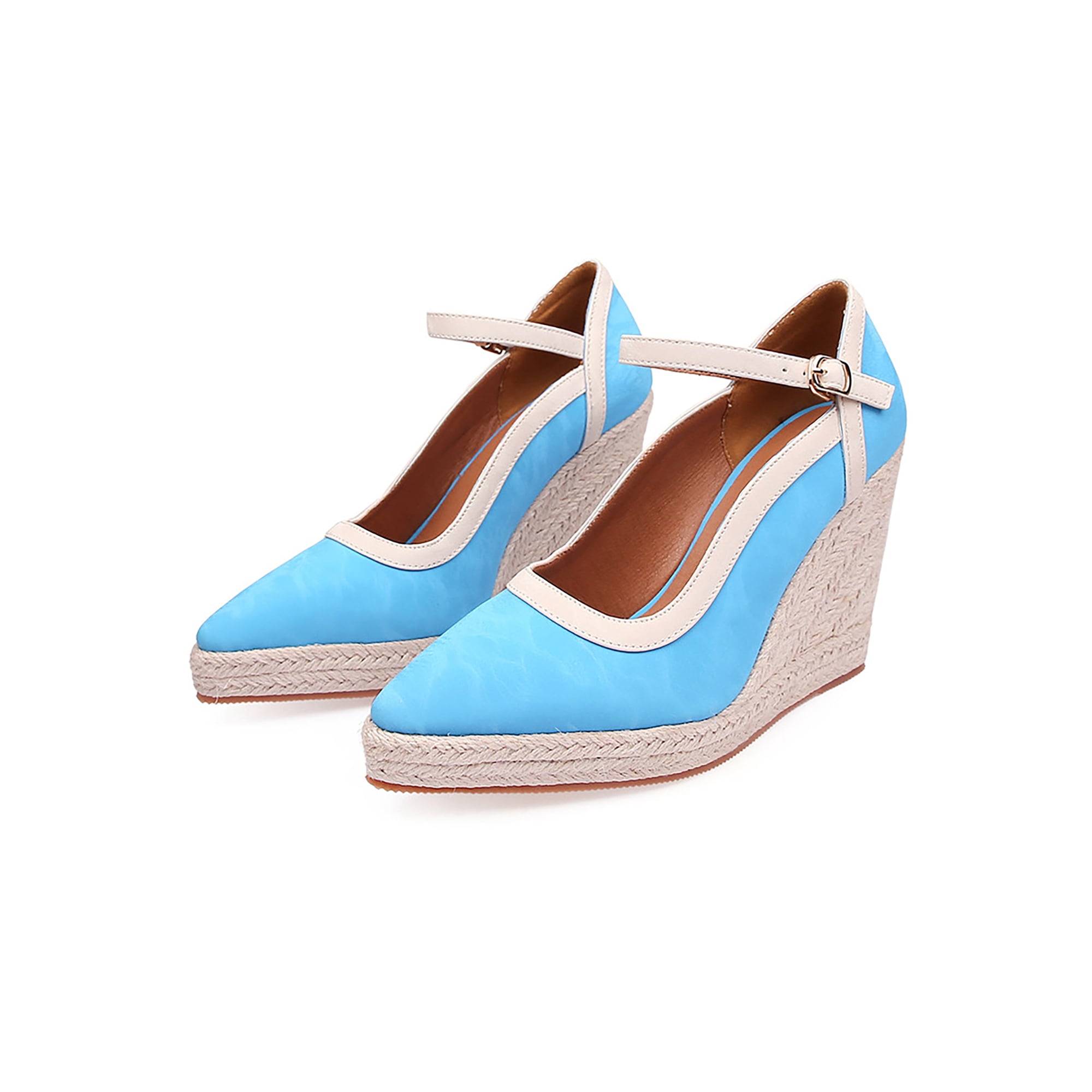 Light Blue Wedges Heels