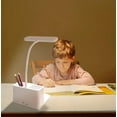 LED Desk Lamp With Pen Holder and Phone Holder USB Rechargeable Eye ...