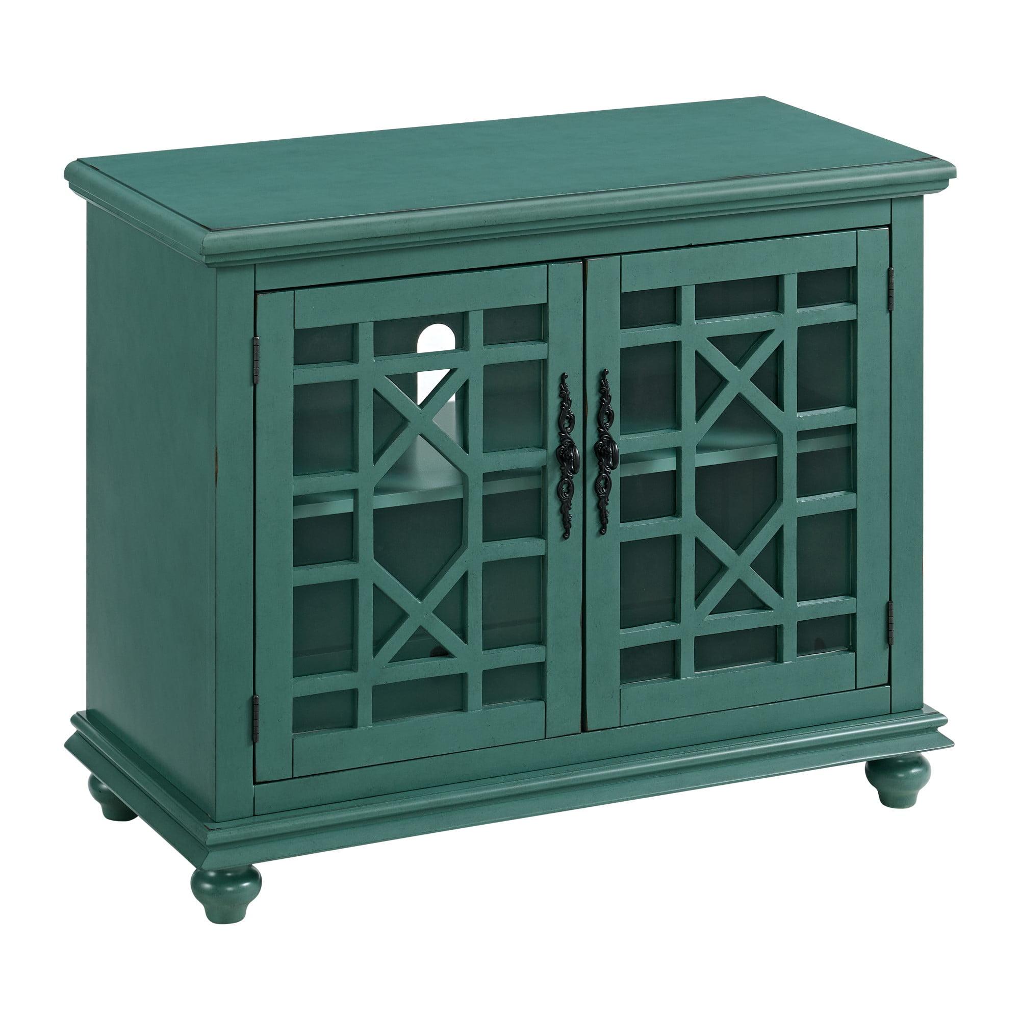 Martin Svensson Home Elegant Small Spaces TV Stand Teal Walmart