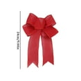 BAOQIN Big sale！ 6Pcs Christmas Bows - Large Decorative Burlap Bows 12 ...