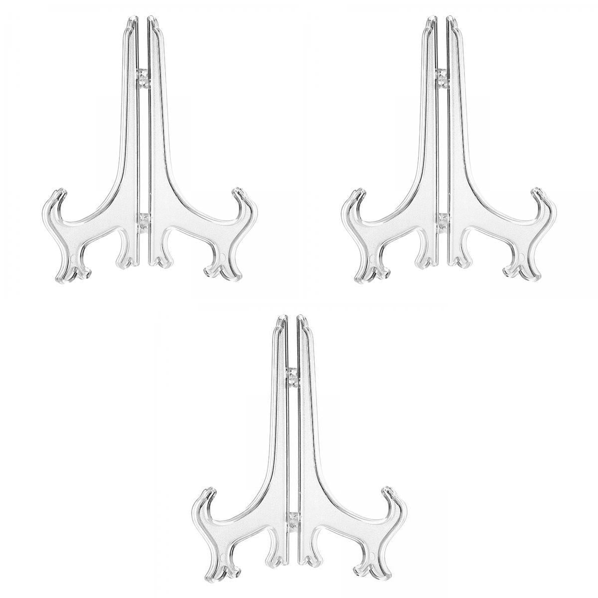 2x Transparent Plate Holder For Display Pictures Photo Posters Home