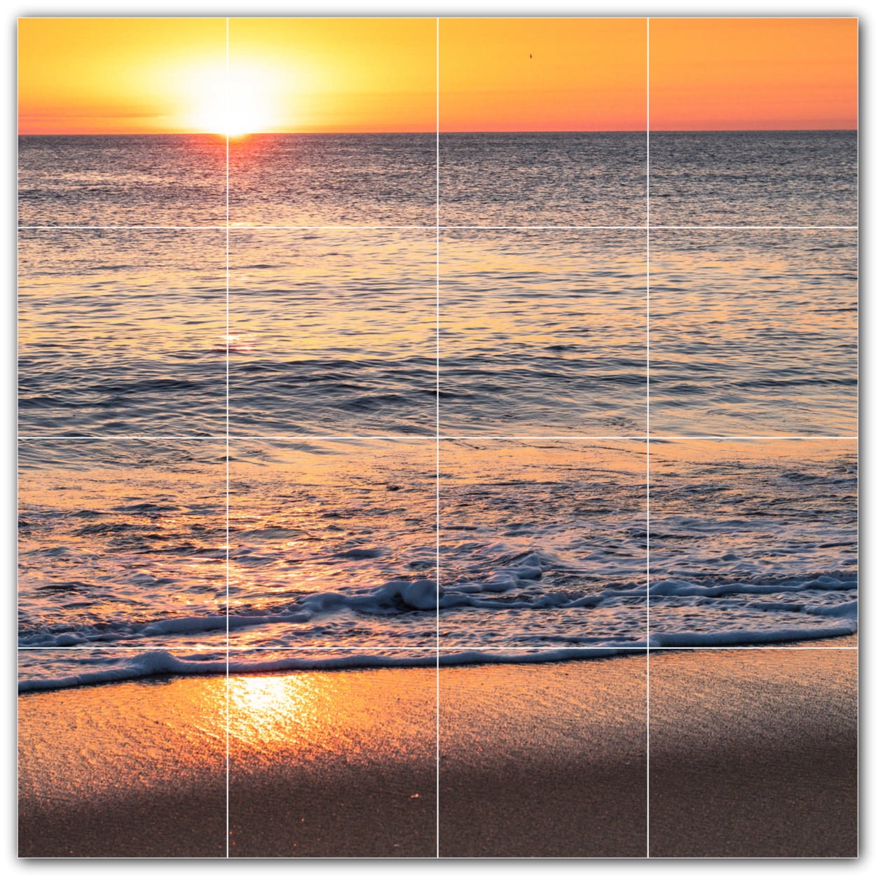 Picture-Tiles.com: Sunset Ceramic Tile Wall Mural WAL500998-44S. 17"W x ...