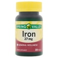 Spring Valley Iron Tablets, 27 mg, 250 Count - Walmart.com