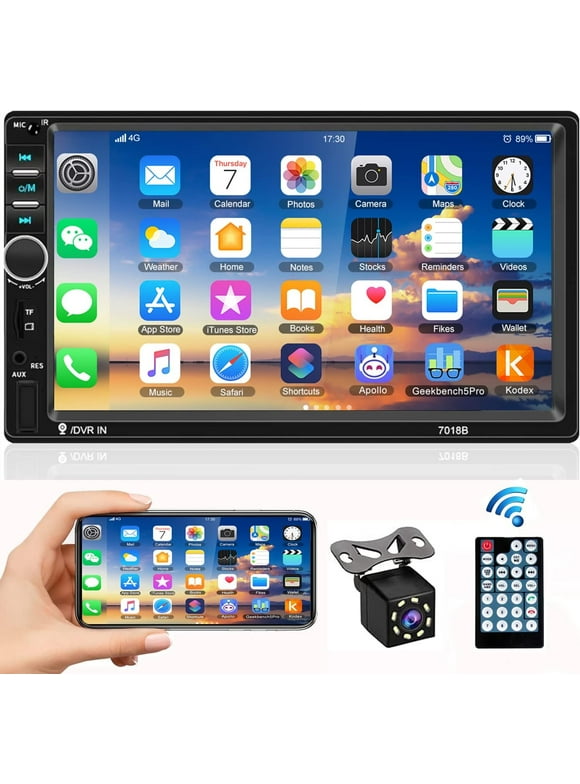 Double Din Car Stereos with Backup Camera in Double Din Car Stereos - Walmart.com