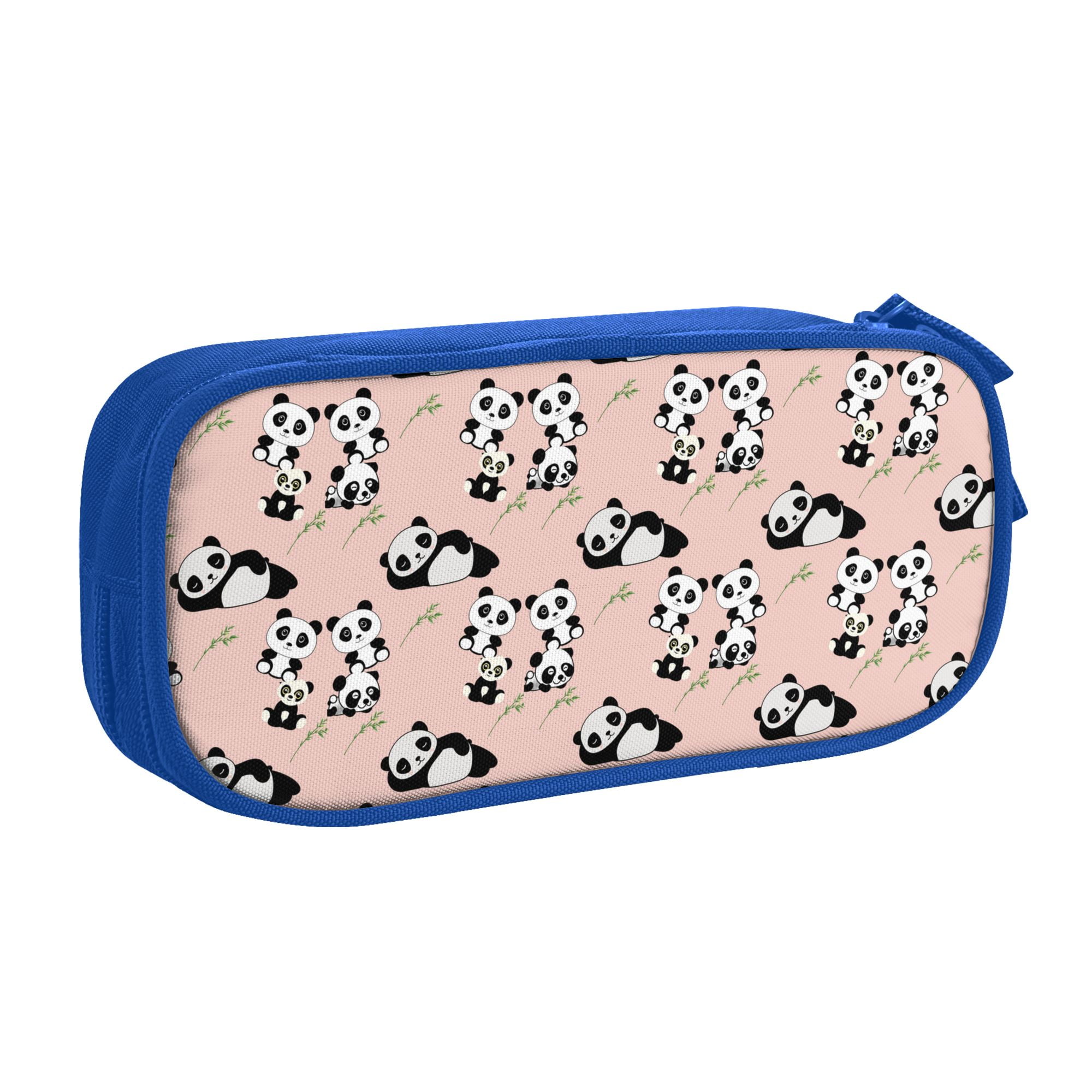 TEQUAN Large Capacity Pencil Case, Funny Pandas Pink Pattern Pencil ...