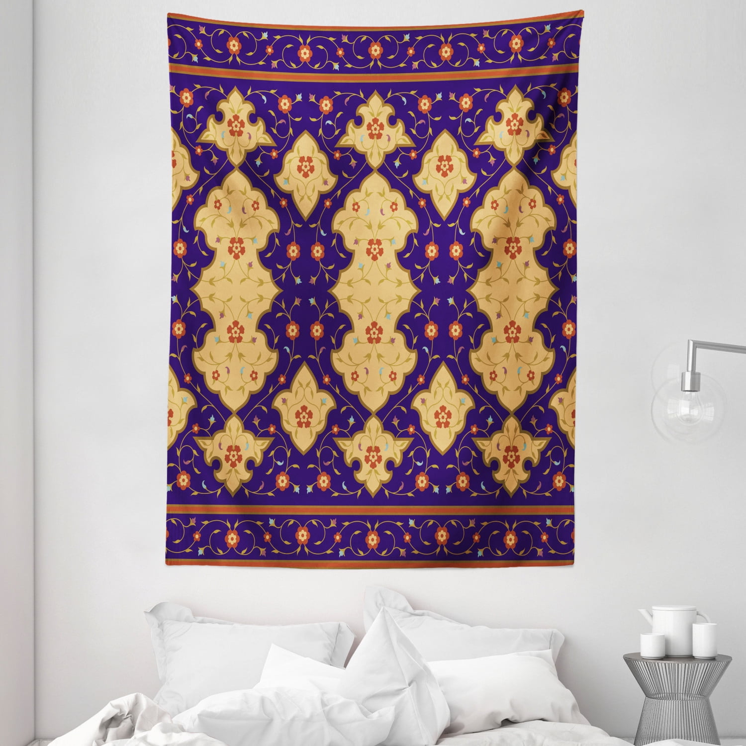 Moroccan Tapestry, Traditional Arabic Border Visual Ottoman Art ...