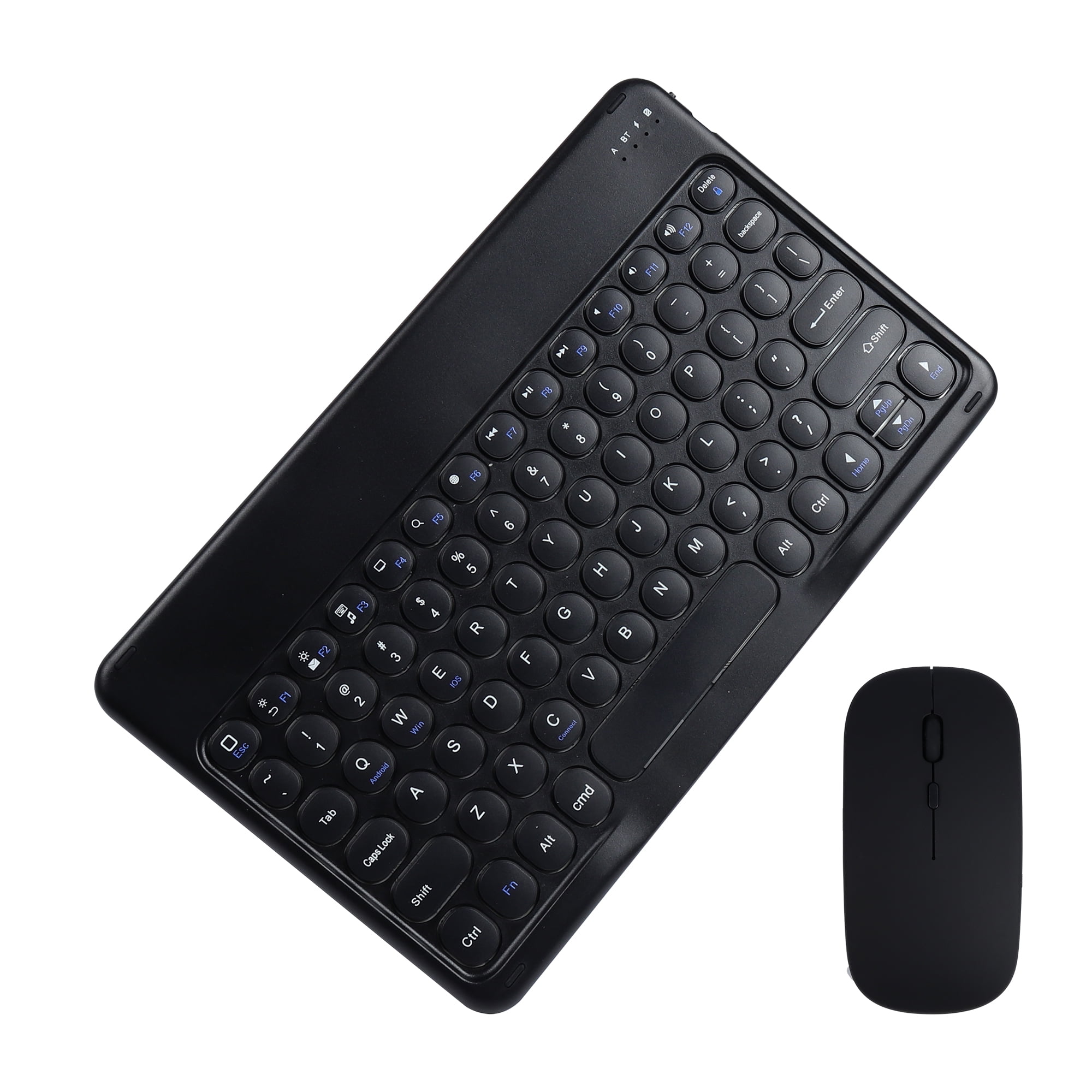 PloutoRich Wireless Keyboard and Mouse Ultra Slim Wireless Bluetooth ...