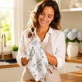 YingYouFu Hydrangea Print Kitchen Towels Set, 2 Pack Absorbent Dishes ...