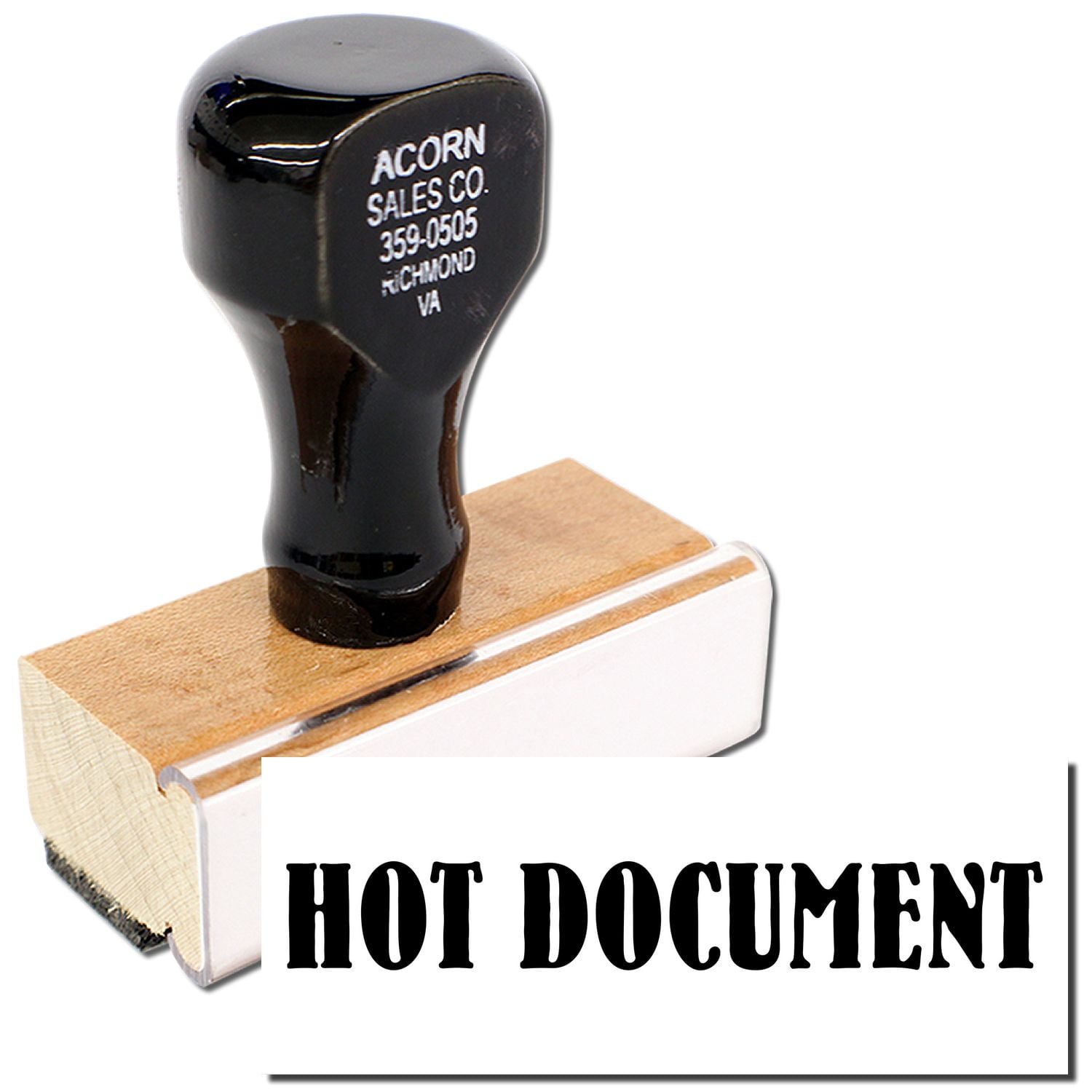 Large Hot Document Rubber Stamp, Wooden Handle Rubber Stamp, Laser ...