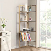 Hommoo 4-Tier Corner Multipurpose Display Shelves, Free Standing Corner ...
