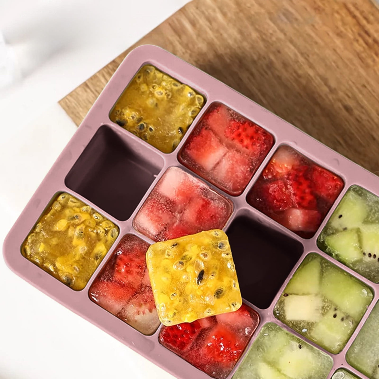 Click here for Staron Ice Cubes Tray With Lid  15 Cubes Silicone... prices