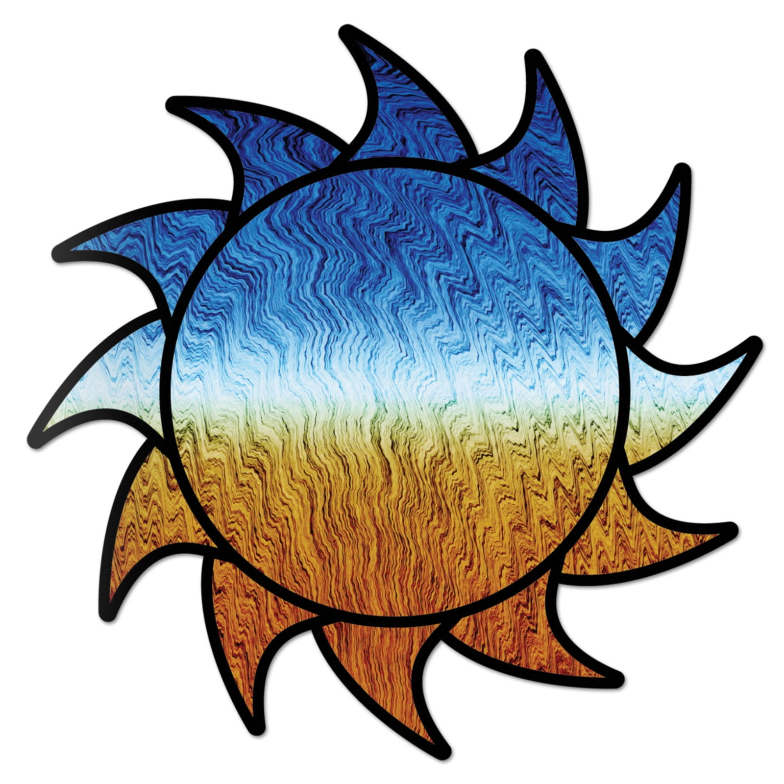 Sun Decal Dark Horizon Sticker Vinyl Rear Window Car Truck Laptop Sun ...