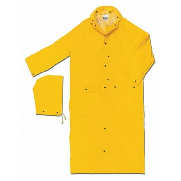 MCR Safety X-Large Yellow 49'' Wizard .28 mm Nylon And PVC 2-Piece Coat ...