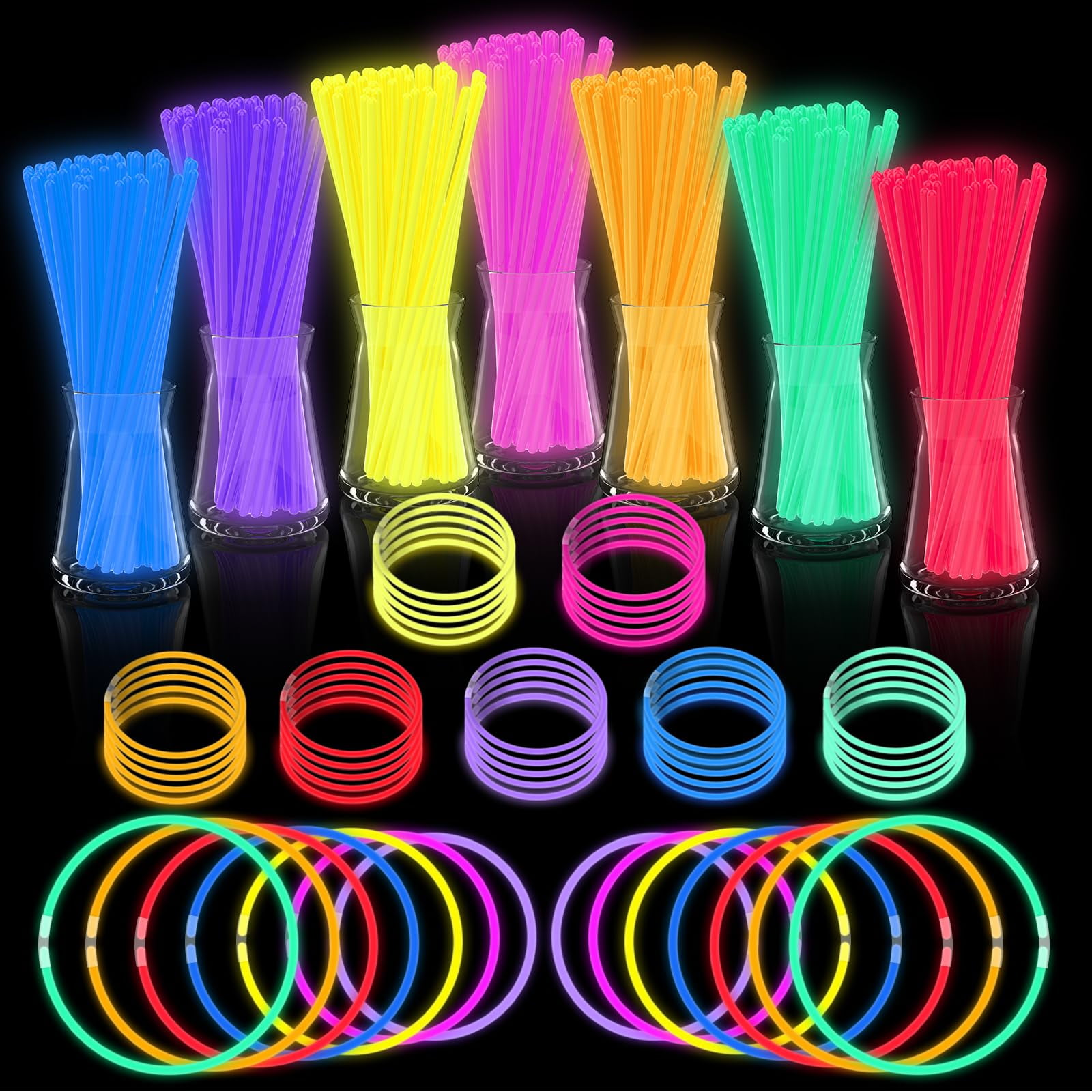 Click here for Jicuicui Glow Sticks Bulk Party Pack- Ultra Bright... prices