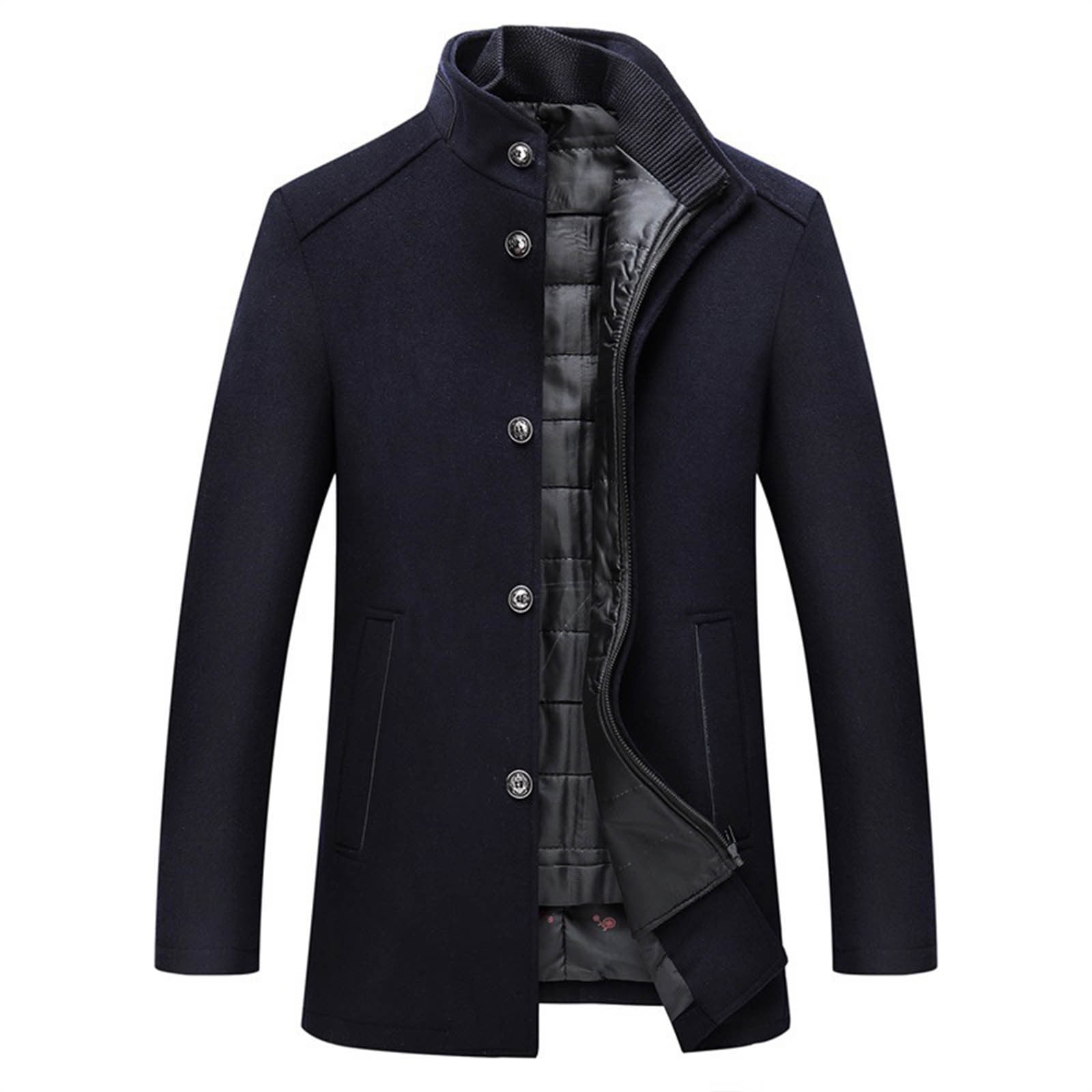 Click here for Unbranded Mens Long Coats  Mens Mid-Length Solid C... prices