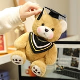 10in PhD Graduation Bear Plush - Cap & Scroll Stuffed Animal Academic ...