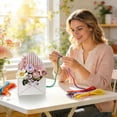 DIY Wiggle Sticks Craft Kit with Tote, Floral & Bead Flower Arranging ...