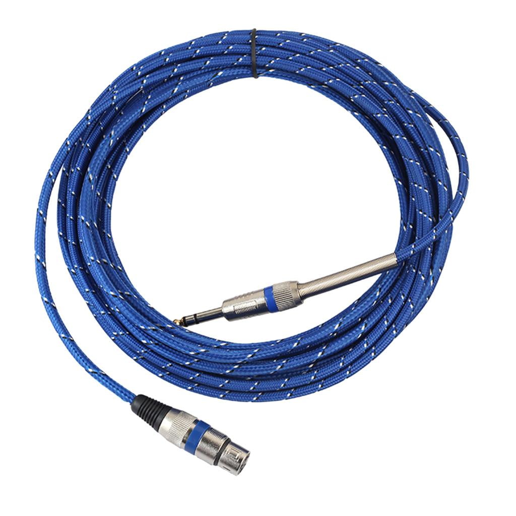 3P XLR A 1/4 - Azul 1,8 m 1.8m Hugo Cable TRS a XLR de 6 | Walmart en línea