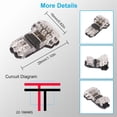 Duslogis 10 Pcs Low Voltage Wire Connectors Solid Connection, T Tap 2 ...