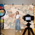 Retro Envelope Photography Backdrop 8x6FT, Travel Maps Vintage Photo ...