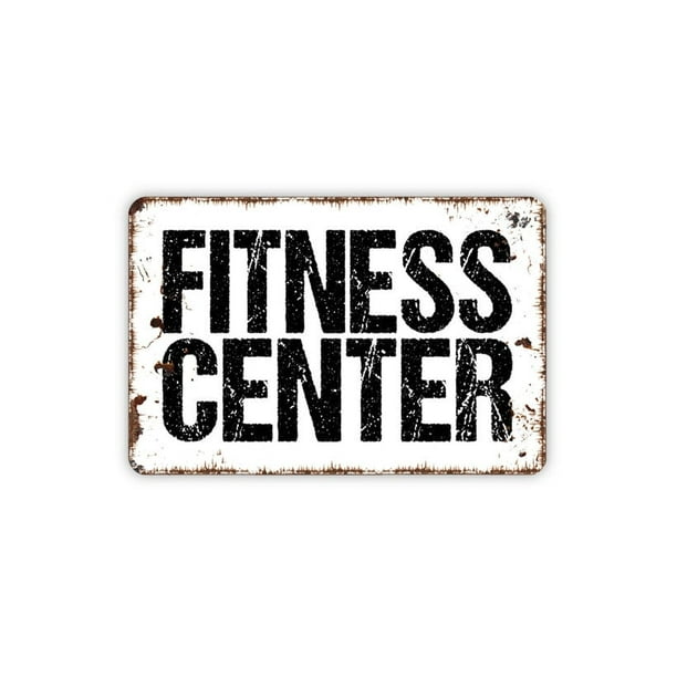 Letrero de metal para gimnasio, señal de entrenamiento, señal de ...