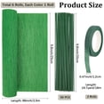 6 Rolls 6 Colors Handmade Crepe Paper with 2 Rolls Garden Grafting ...