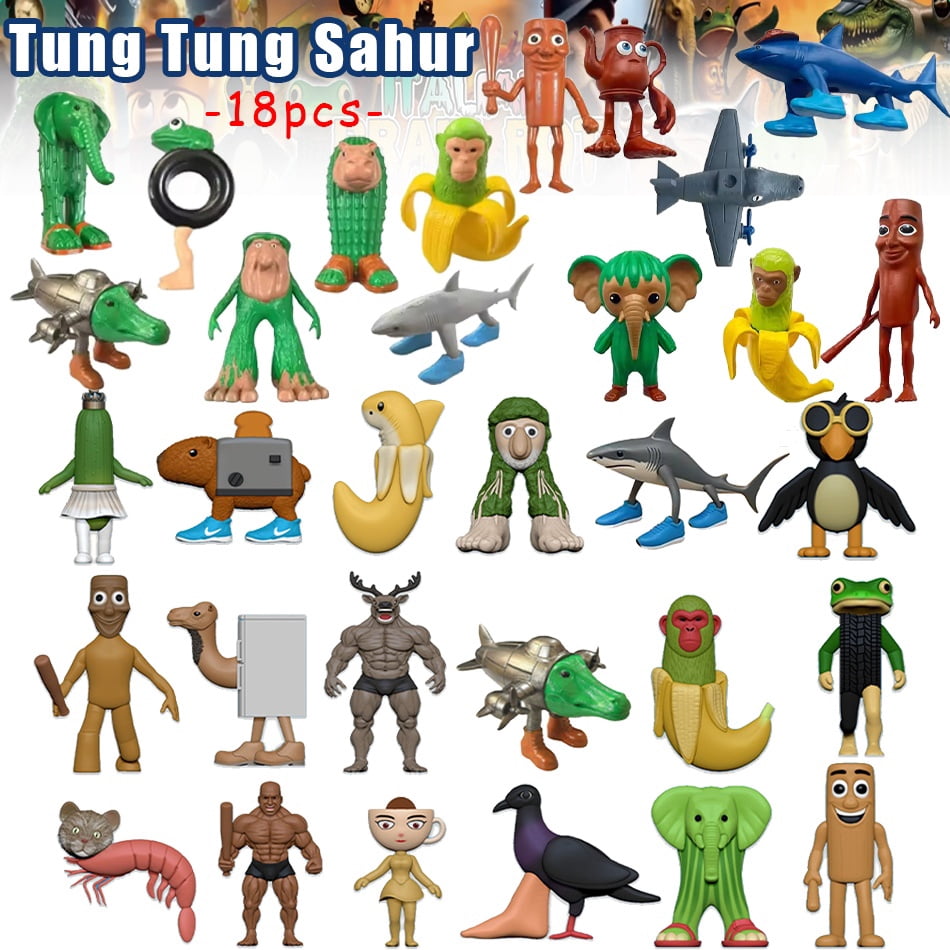 Italiensk Brainrot Figures Set – Tralalero, Bombardino, Crocodilo ...