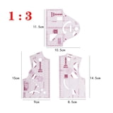 S SERENABLE 1:3 Fashion Design Ruler Cloth Design Ruler Garment Ruler ...