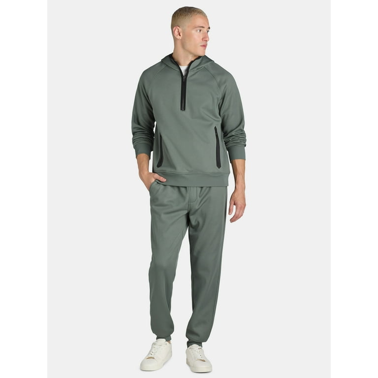 Athletic Works Men's Grid Tech Fleece Joggers, Sizes S-3XL Athletic Works Men's Grid Tech Fleece Joggers, Sizes S-3XL