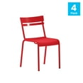 BizChair Commercial Grade Steel Stack Chair, Indoor-Outdoor Armless ...